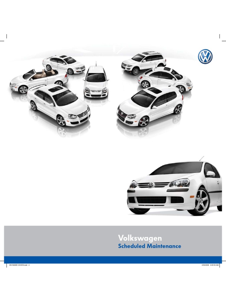VW Scheduled Maintenance | PDF | Transmission (Mechanics) | Volkswagen