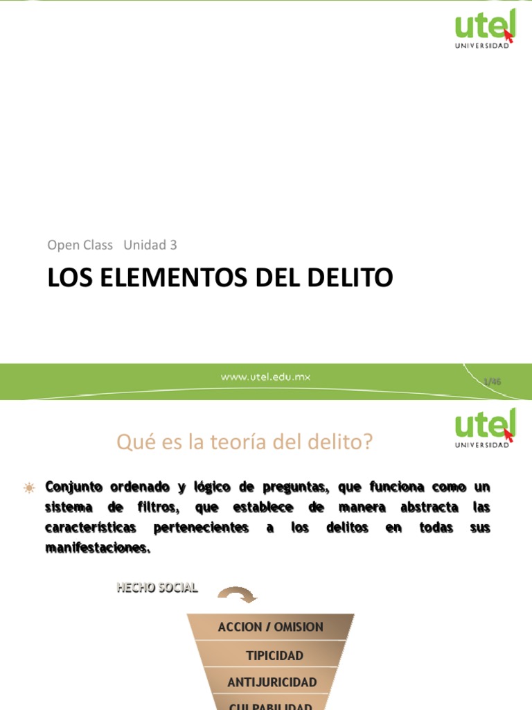 Los Elementos Del Delito | PDF | Causalidad (Ley) | Derecho penal