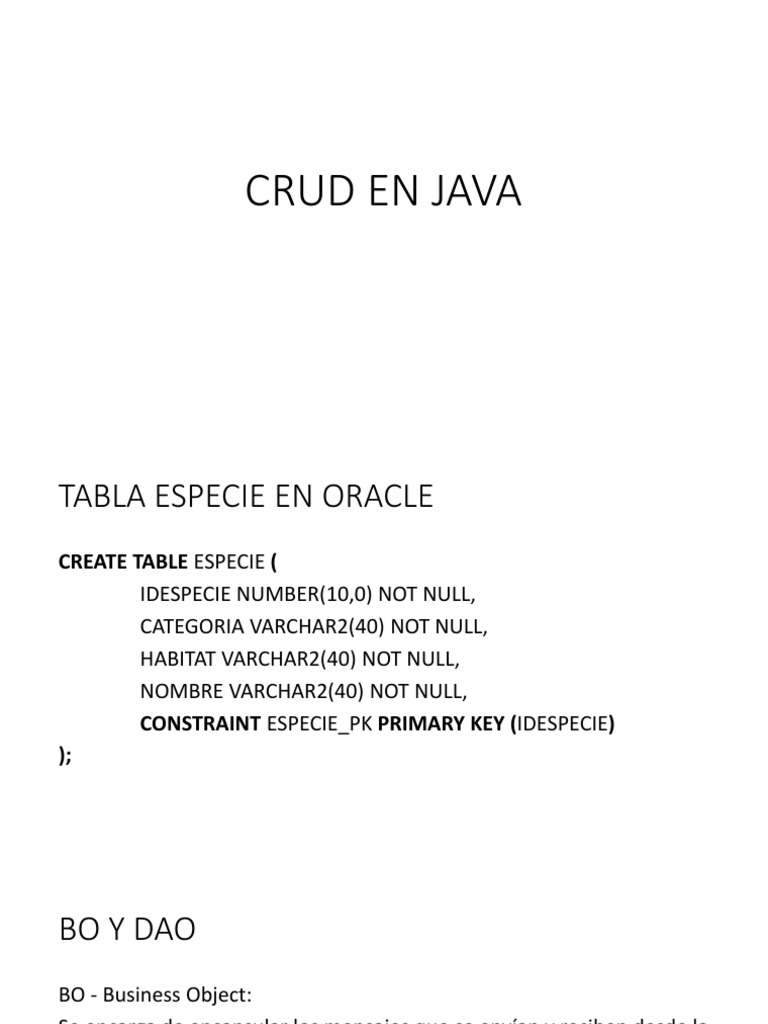 Crud en Java | PDF | SQL | Ciencias de la Computación
