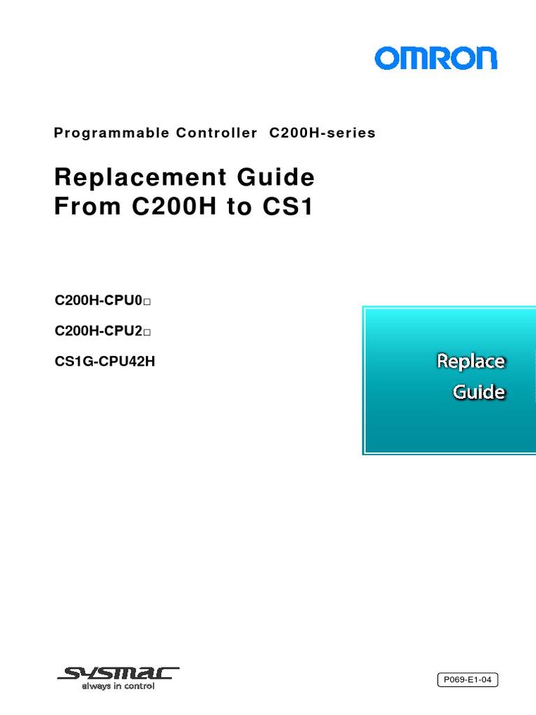 Replacement Guide From C200H To CS1 | PDF | Power Supply | Input/Output