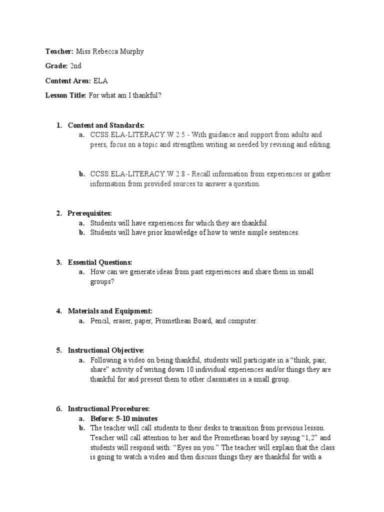 Week 3 Lesson Plan | PDF | Teachers | Behavior Modification