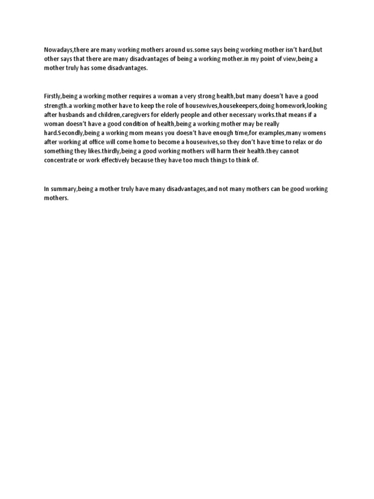 Working Mother | PDF