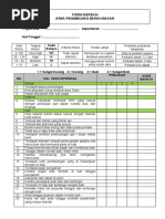 Form Inspeksi Area Gudang | PDF