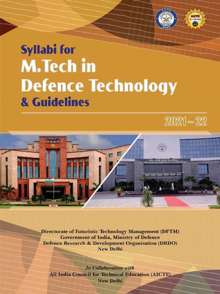 M.Tech Defence Technology Syllabi 2021-22 | PDF | Numerical Analysis ...