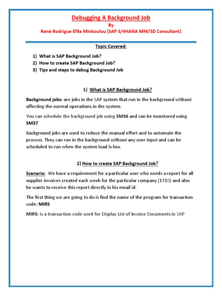 Debugging A Background Job | PDF | Debugging | Computer Engineering