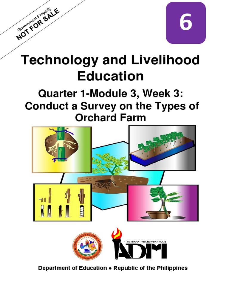 Technology and Livelihood Education: Quarter 1-Module 3, Week 3: Conduct A Survey On The Types ...