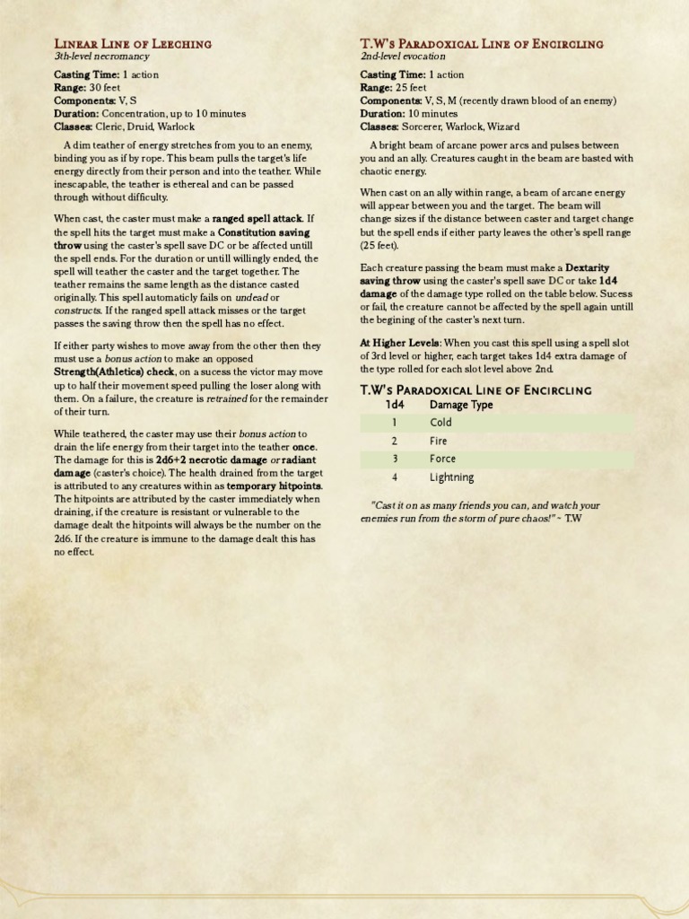 Linear Line of Leeching T.W's Paradoxical Line of Encircling | PDF ...