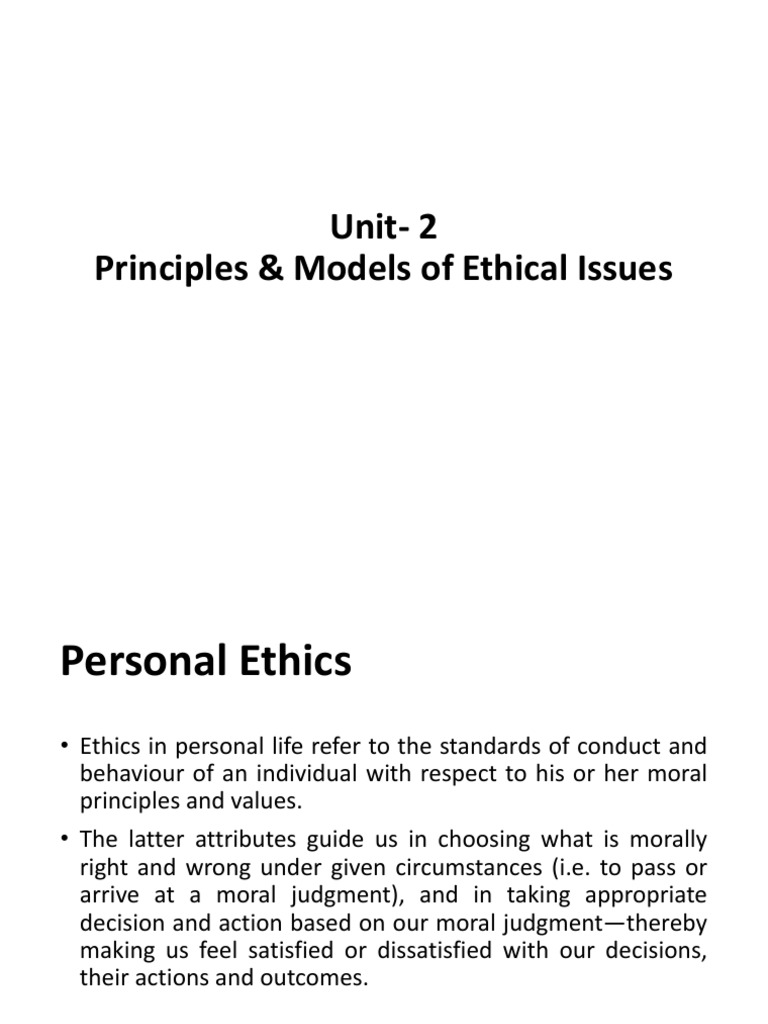 4 Moral Standards Personal Ethics | PDF | Morality | Decision Making