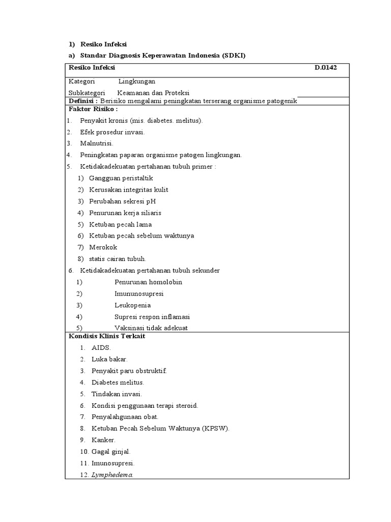 Risiko Infeksi | PDF