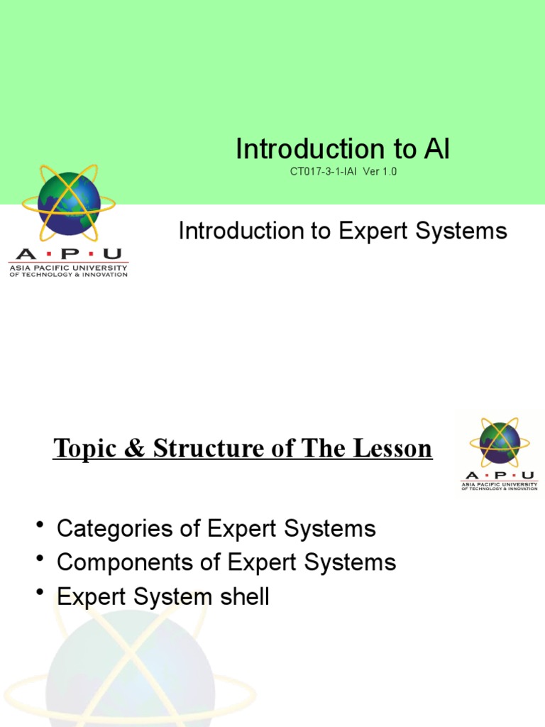 003 Introduction To Expert System | PDF | System | Artificial Intelligence