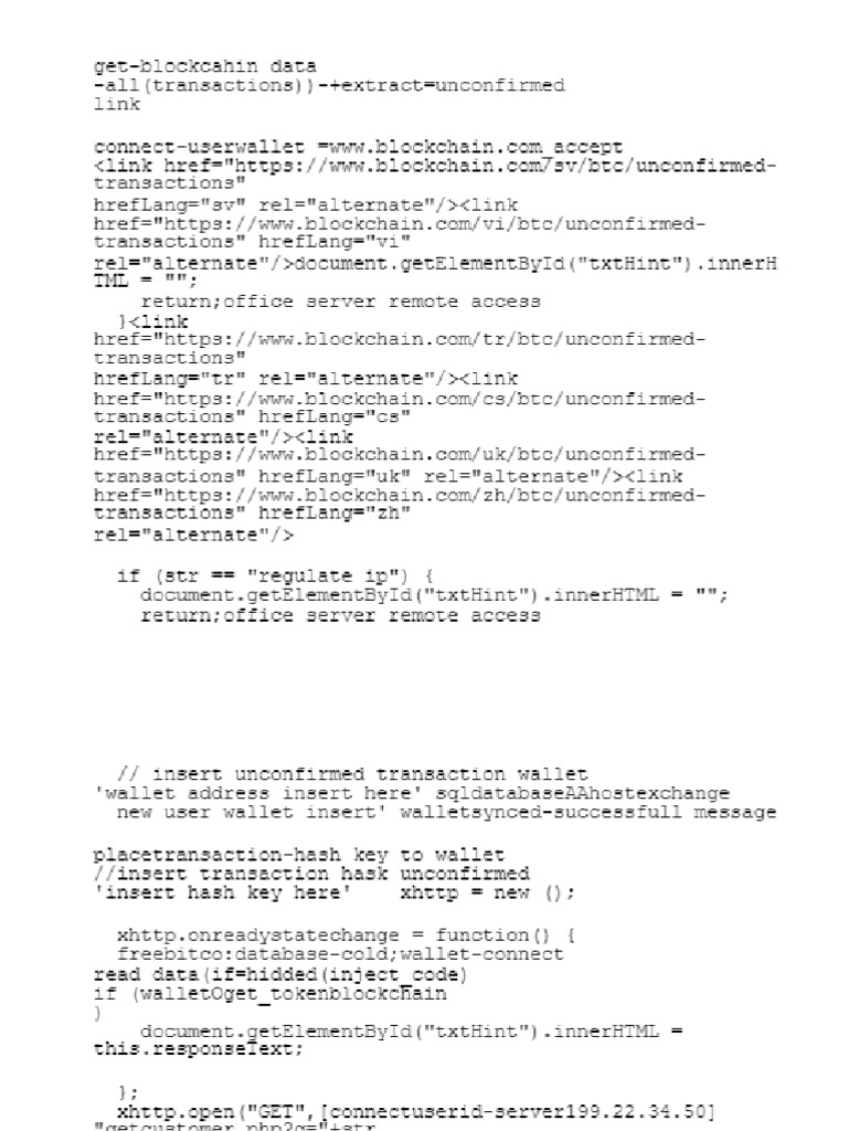 Blockchain Unconfirmed Transaction Hack Script - TOAZ - INFO | PDF