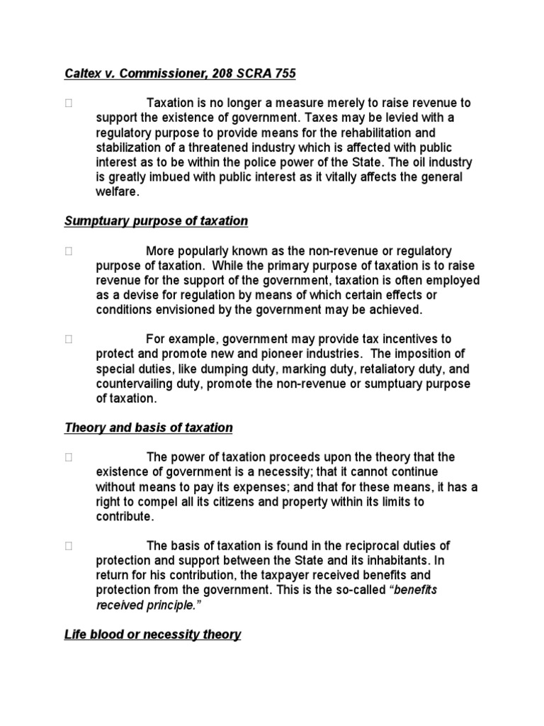 Caltex v. Commissioner, 208 SCRA 755: Received Principle." | PDF ...