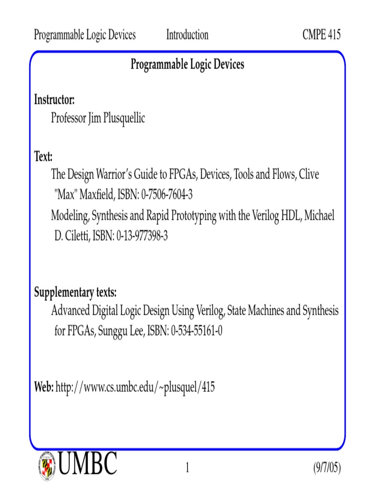 Intro | PDF | Field Programmable Gate Array | Random Access Memory