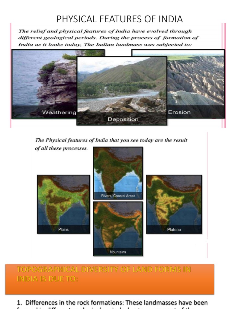 India's Diverse Physical Geography | PDF | Himalayas | Physiographic ...