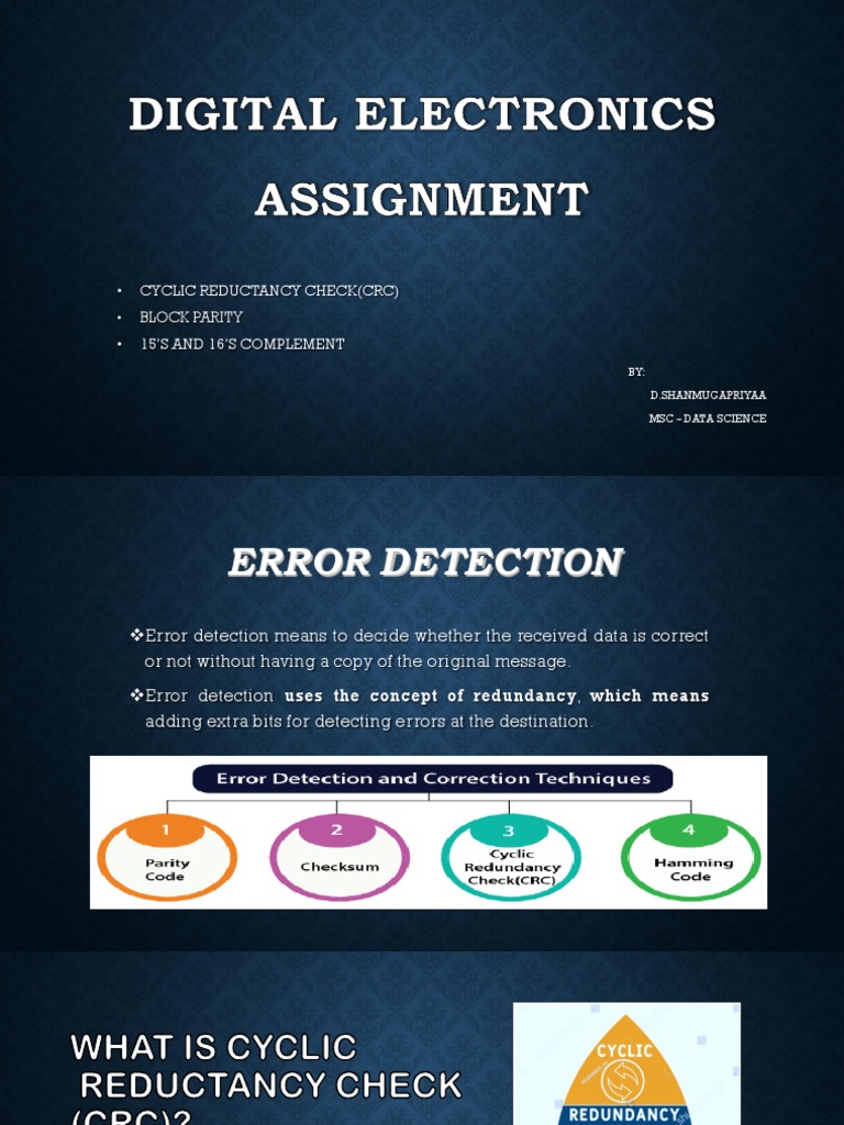 Digital Error Detection Guide | PDF | Error Detection And Correction | Arithmetic