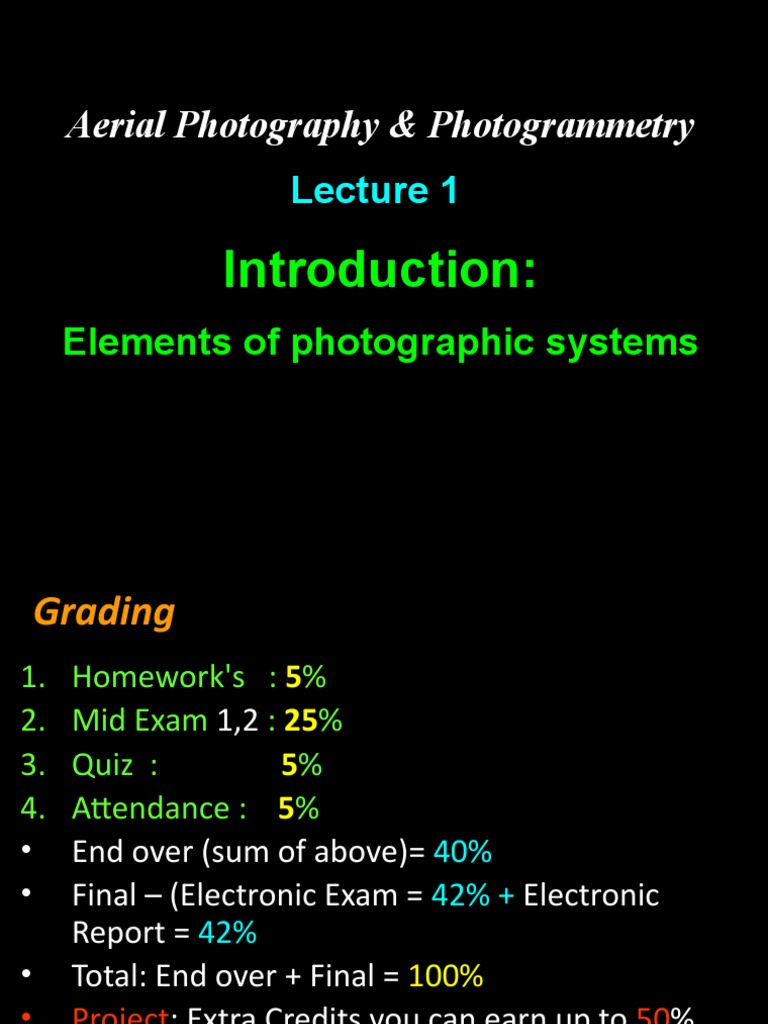 Lecture 1 - Photogrammetry Introduction | PDF | Camera | Digital Camera