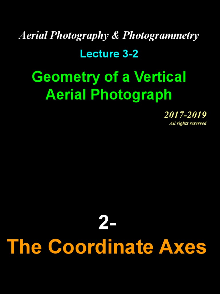 Lecture 3-2 - Geometry of A Vertical Aerial Photograph | PDF | Optics ...