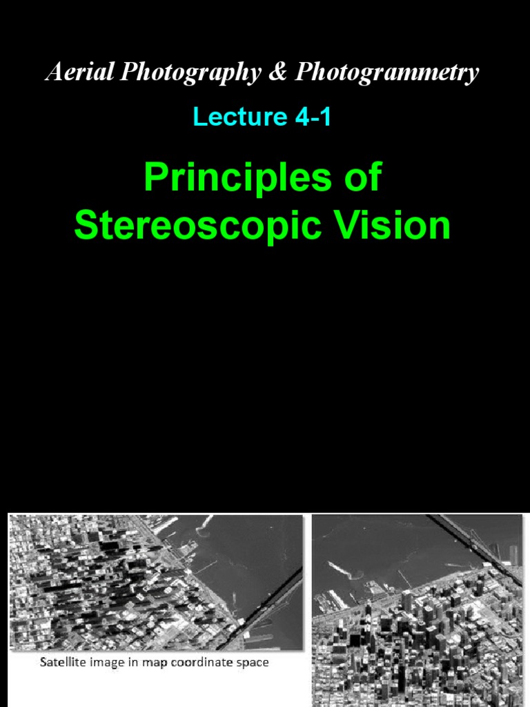 Lecture 4-1 - Principles of Stereoscopic Vision | PDF | Stereoscopy ...