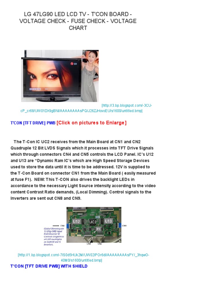 T - Con Board LG 47LG90 Led LCD TV | PDF | Thin Film Transistor Liquid ...