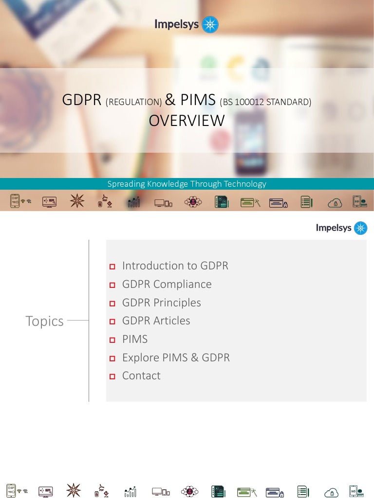 GDPR and PIMS Overview | PDF | Privacy | Information Privacy