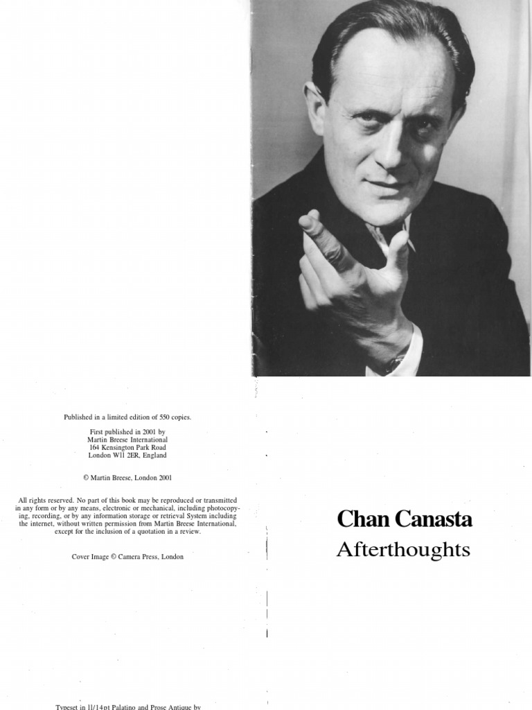 Chan Canasta - A Remarkable Man (Afterthoughts) | PDF | Art | Classics