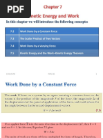 Work, Energy and Power (Notes) | PDF | Potential Energy | Mass