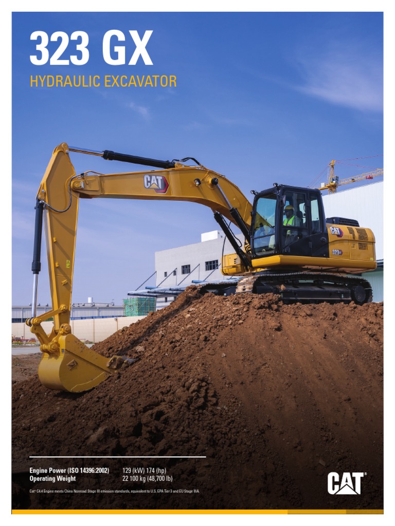 Hydraulic Excavator: Engine Power (ISO 14396:2002) Operating Weight ...