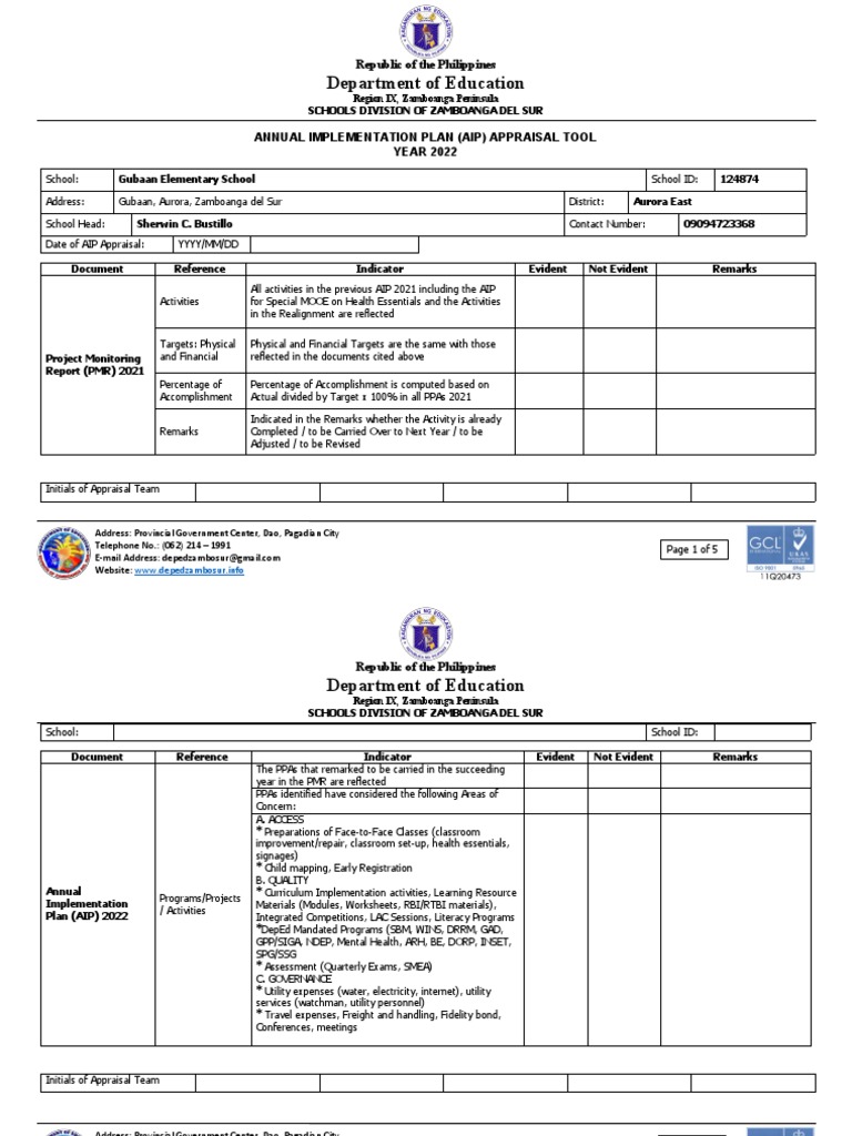 Department of Education: Republic of The Philippines | PDF