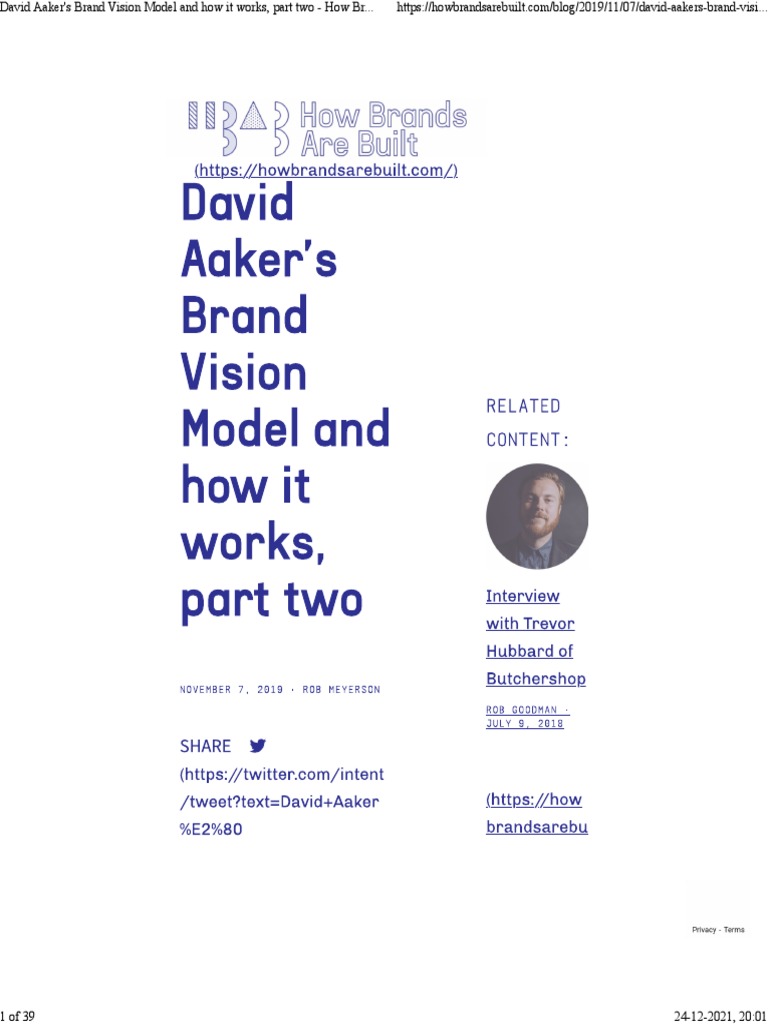 David Aakers Framework | PDF