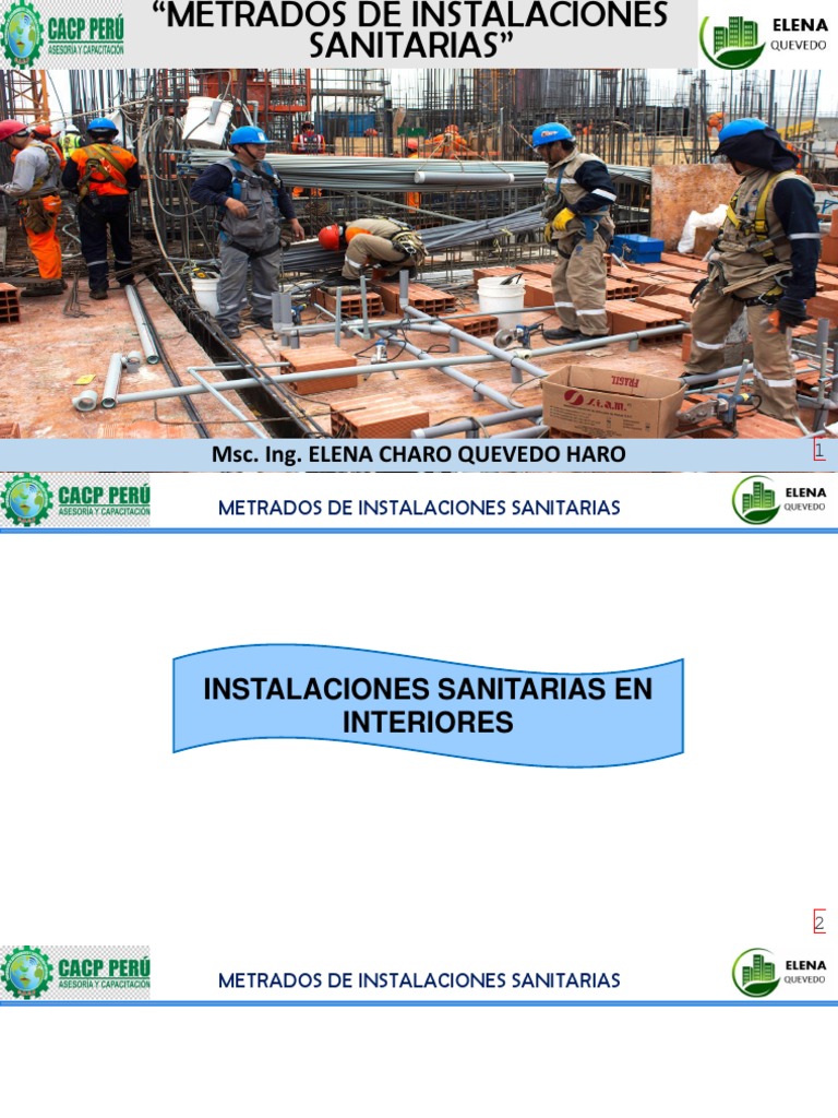 Metrados Instalaciones Sanitarias | PDF | Tubería (transporte de fluidos) | Colector de aguas ...