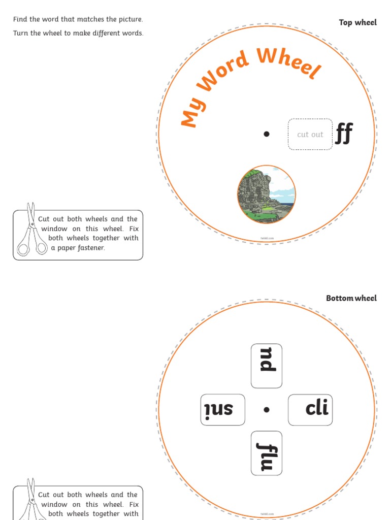 Phonics Digraph Word Wheel | PDF