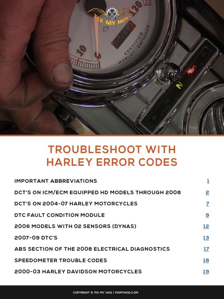 Troubleshoot With Harley Error Codes | PDF | Ignition System | Fuel ...