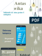 50 Halimbawa NG Salitang Kolokyal | PDF