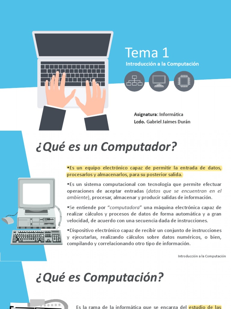Introducción A La Computación | PDF | Hardware de la computadora ...