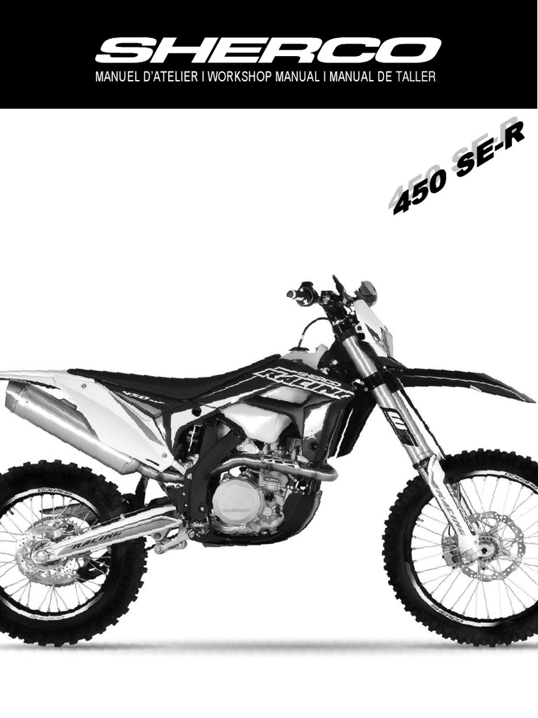 Sherco 450 Se R Workshop Manual 1 | PDF | Piston | Transmission (Mechanics)