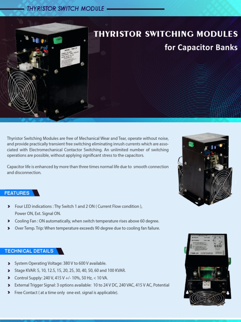 Thyristor Switching Modules Pdf Switch Capacitor