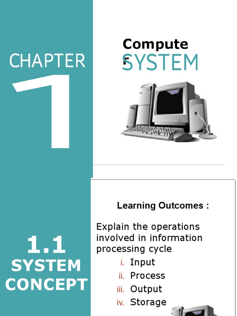 Chapter 1 - Computer System (Notes) | PDF | Logic Gate | Bit