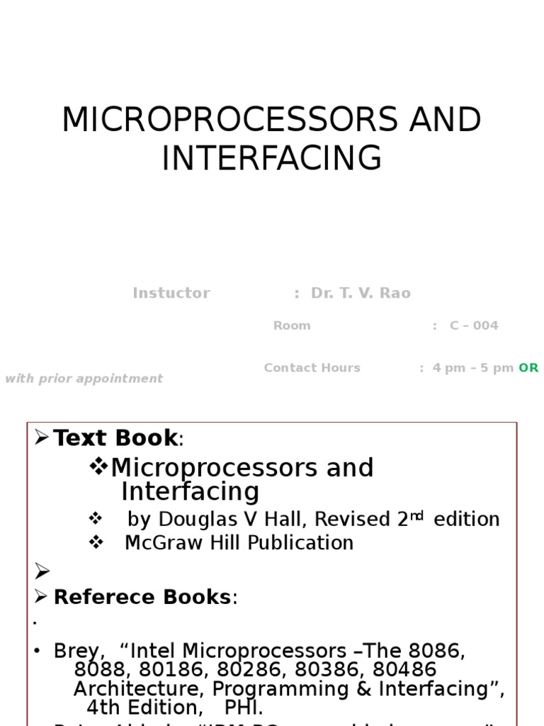 Microprocessors and Interfacing Slides2 | PDF | Microprocessor | Computer Hardware