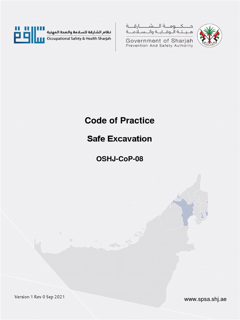 Code of Practice Safe Excavation: Oshj-Cop-08 | PDF | Occupational ...