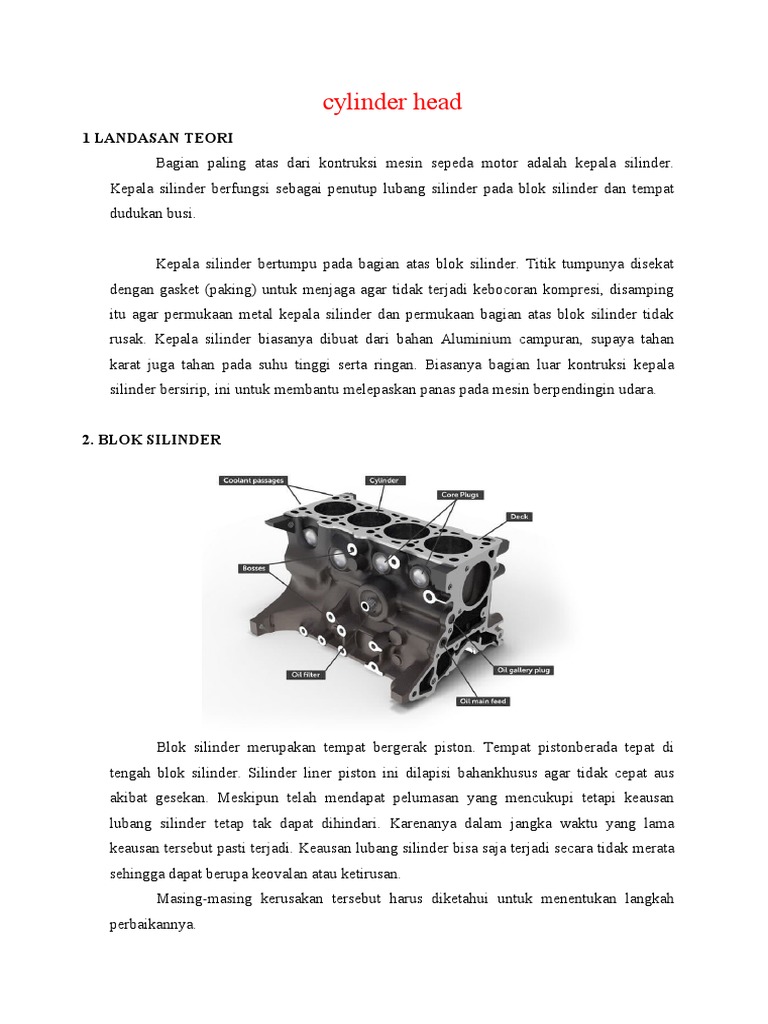 Cylinder Head Pdf