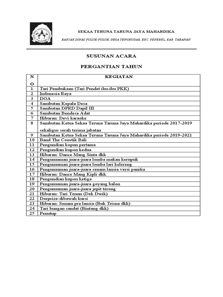 Susuan Acara | PDF | Seni