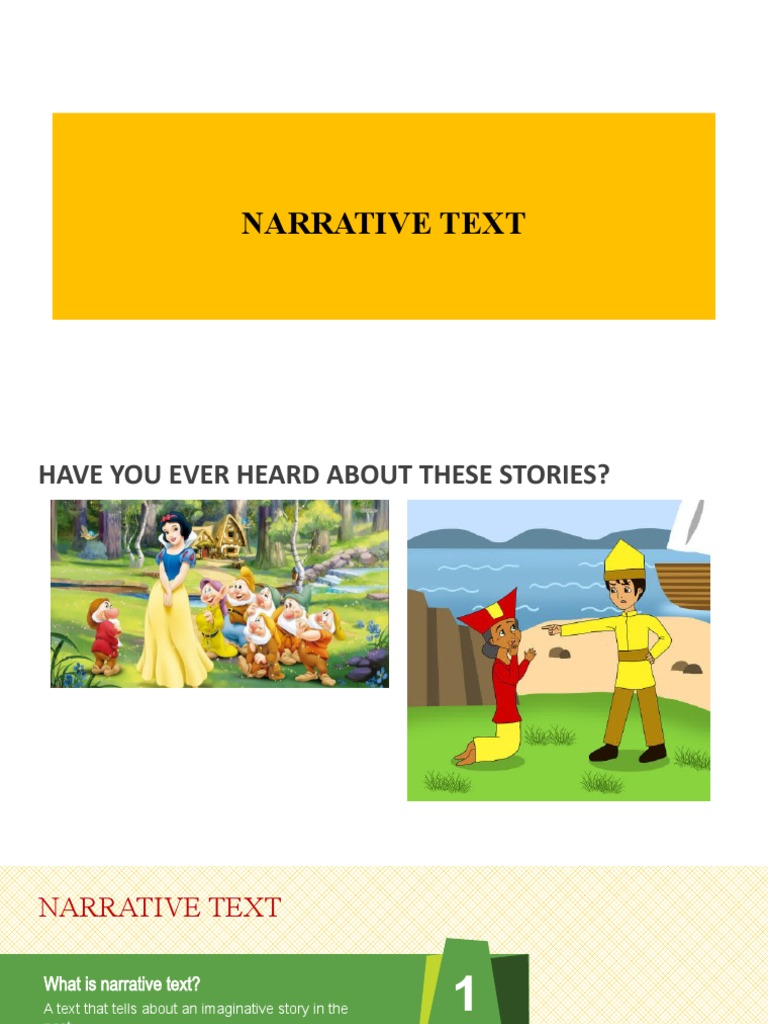 Narrative Text PowerPoint Presentation | PDF | Fairy Tales | Legends