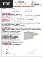 Exercices d'équations 1AC corrigés | PDF
