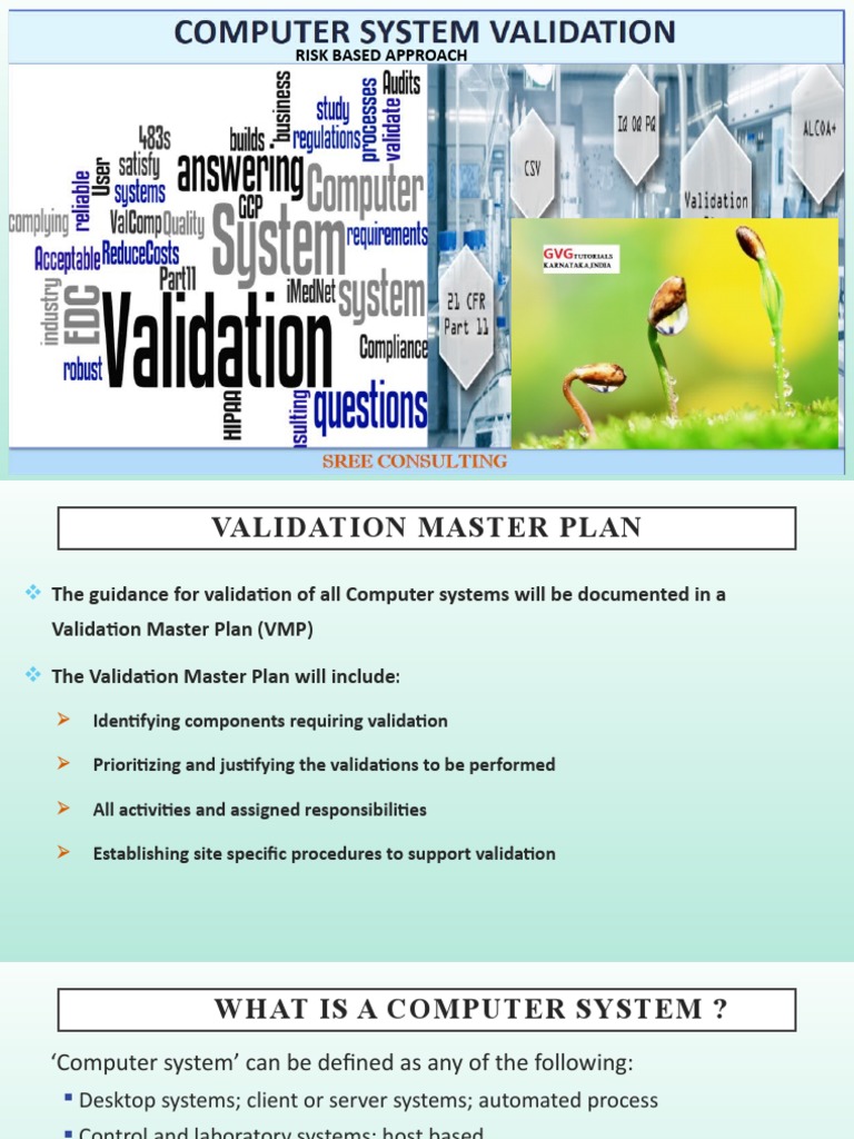 Risk Assessment For Computer System Validation | PDF