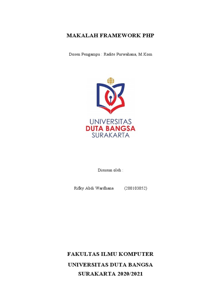 Makalah Framework PHP | PDF