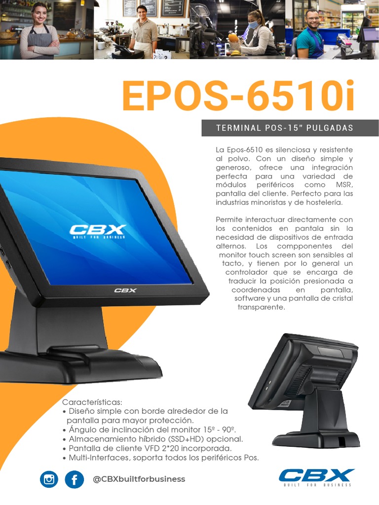 Epos 6510i | PDF | Pantalla táctil | Monitor de computadora