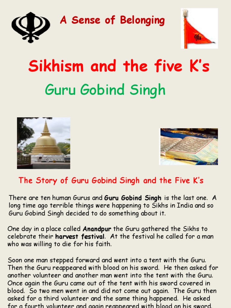 Sikhism Khalsa and The Five Ks | PDF | Bhakti Movement | Punjab