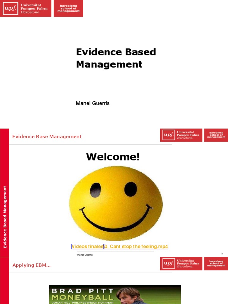 Evidence Based Management | PDF | Analytics | Social Media