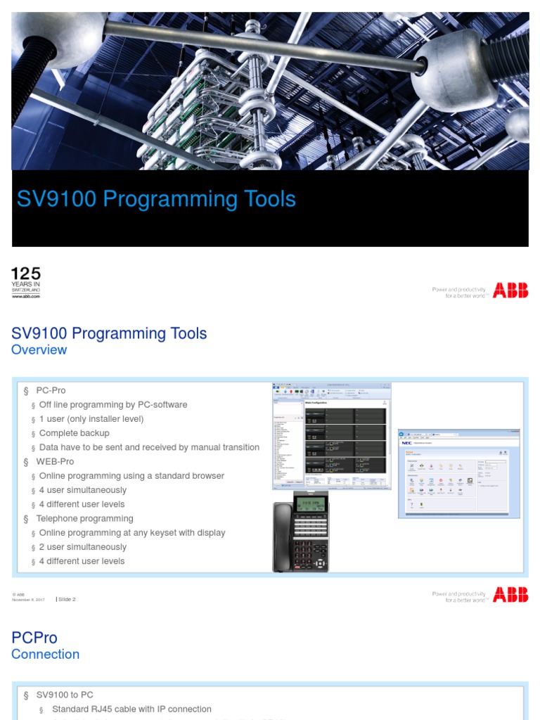 01c SV9100 Programming Tools | PDF | Ip Address | Internet