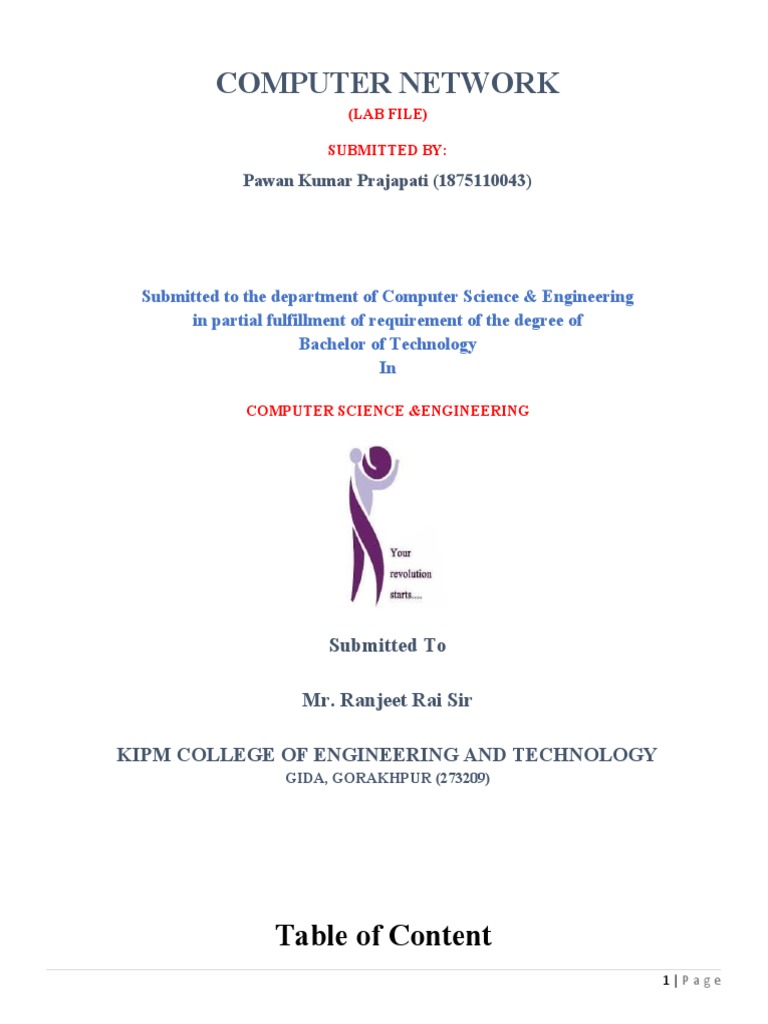 .CN Lab - 1629253809000 | PDF | Transmission Control Protocol | Network ...